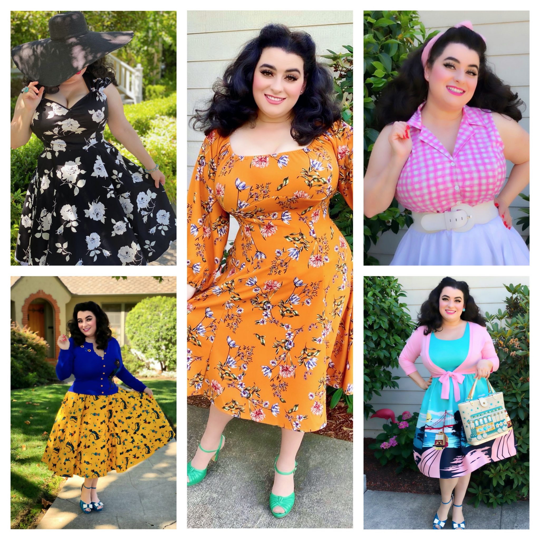 Pinup & Curvy Fashion Tips, Colorful Kitsch Mid-Mod Living